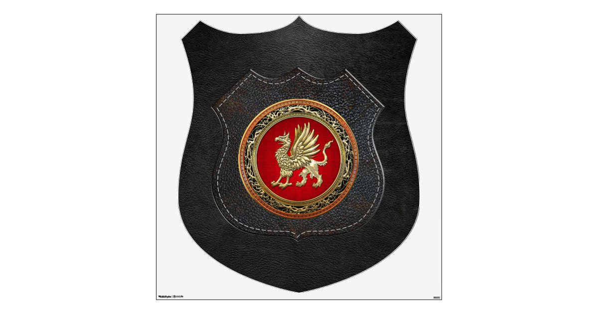 [500] Sacred Gold Griffin Wall Sticker | Zazzle