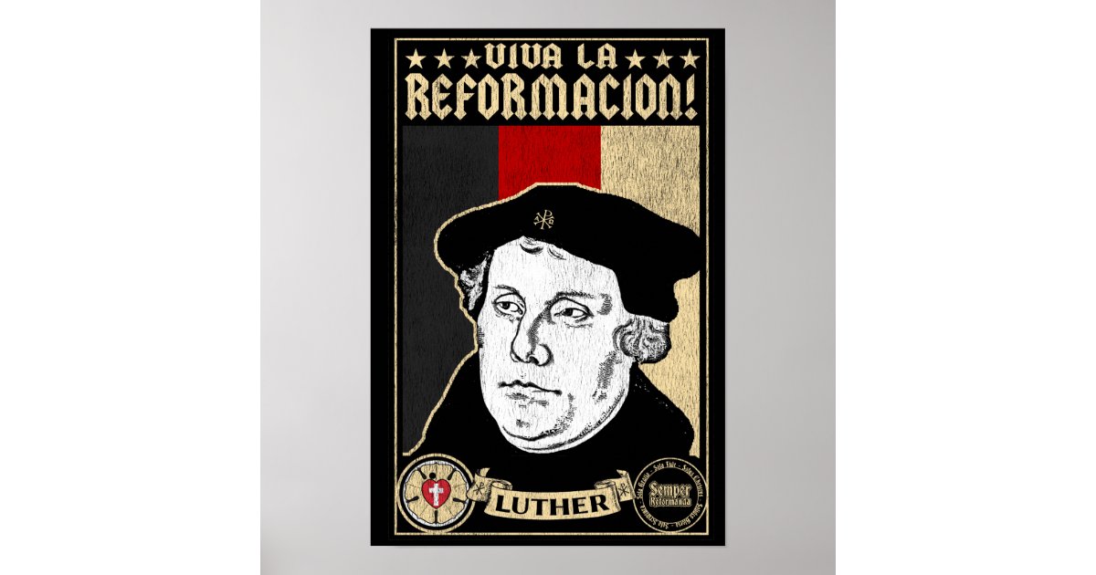500th Anniversary Reformation Luther Poster | Zazzle