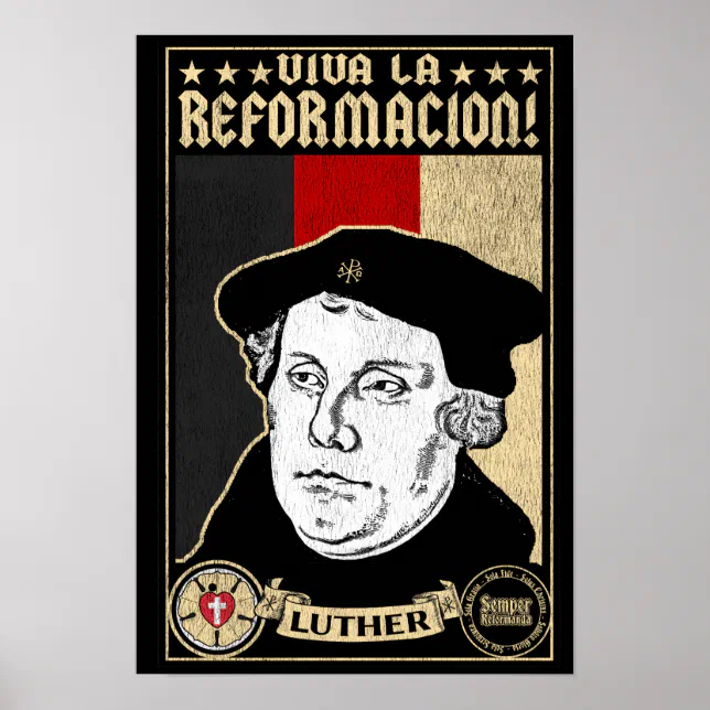 500th Anniversary Reformation Luther Poster | Zazzle
