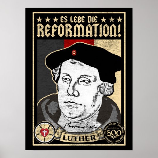500th Anniversary Reformation Luther Poster-German Poster | Zazzle.com