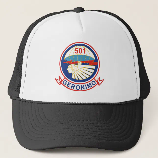 501st Parachute Infantry Regiment (PIR) Insignia Trucker Hat | Zazzle