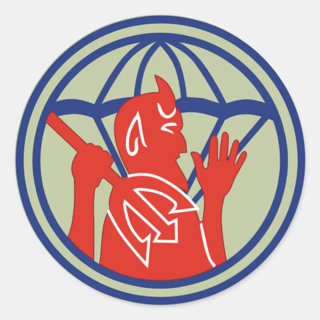 504th PIR REG (WWII) Classic Round Sticker | Zazzle