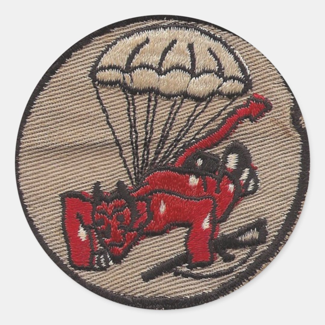 508th PIR Fury from the Sky Classic Round Sticker | Zazzle