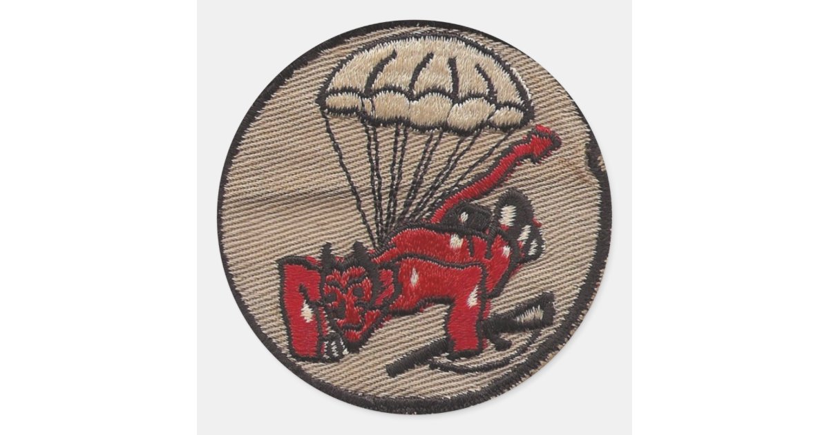 508th PIR Fury from the Sky Classic Round Sticker | Zazzle