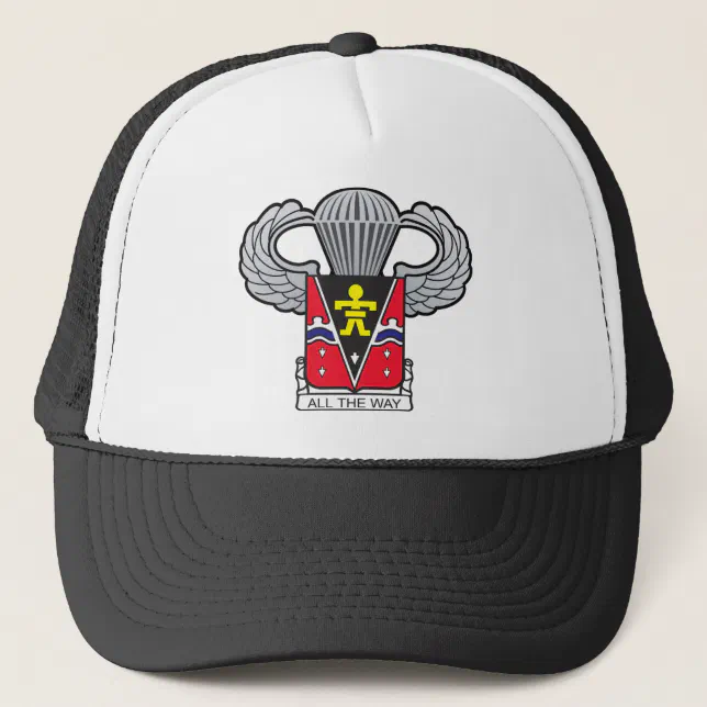509th Airborne Crest with Airborne Wings Trucker Hat | Zazzle