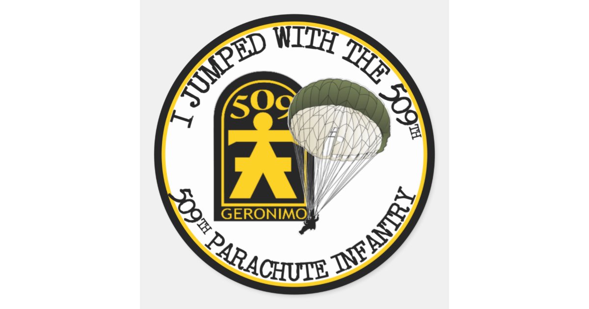 509th PIR Classic Round Sticker | Zazzle