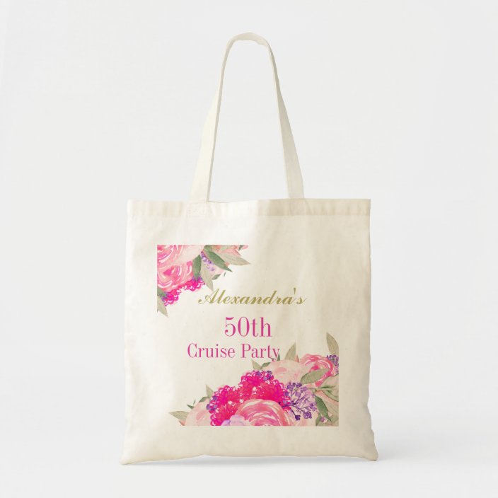 50 and Fabulous 50th Birthday Cruise Personal Tote Bag | Zazzle.com