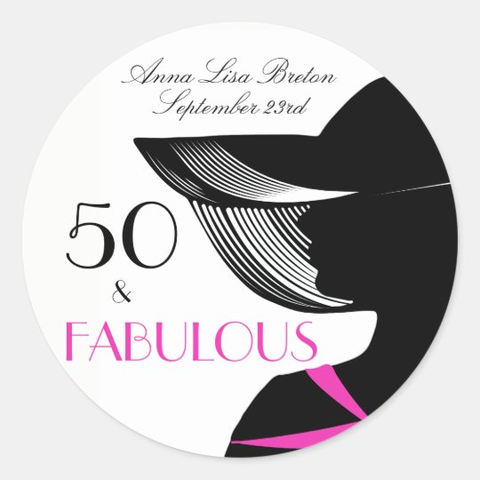 50th Birthday Stickers | Zazzle