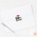 50 and Still Hot Fifty 50th Birthday Classic Round Sticker | Zazzle