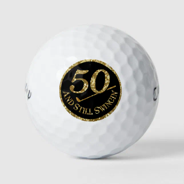 50 And Still Swingin' Golf Balls | Zazzle