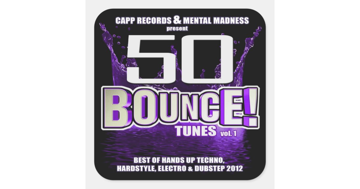 50 Bounce Tunes Sticker | Zazzle