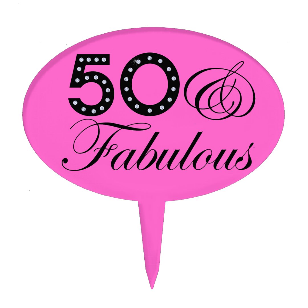 50 & Cake Topper | Zazzle