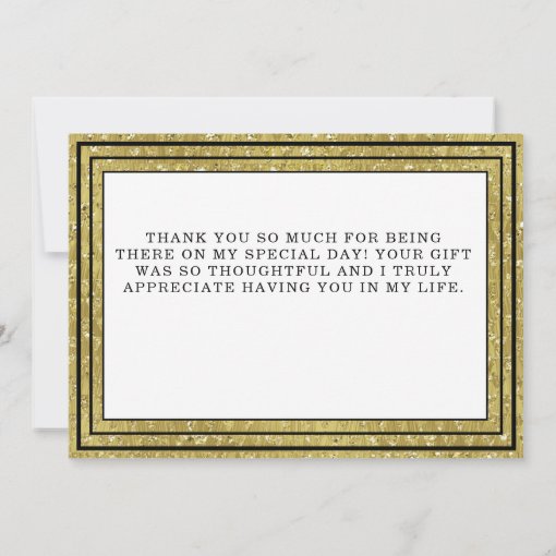 50 & Fabulous 50th Birthday Party Thank You Card | Zazzle