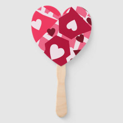 50 & Fabulous Birthday Party Heart Shaped Fans | Zazzle