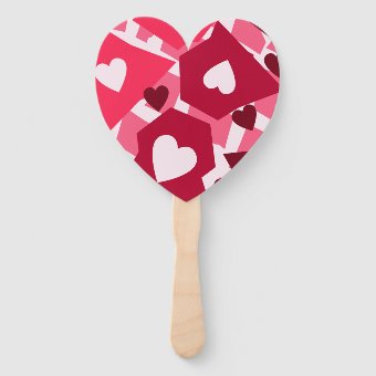 50 & Fabulous Birthday Party Heart Shaped Fans | Zazzle