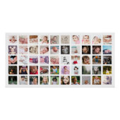 50 Photo Collage Personalized Poster | Zazzle