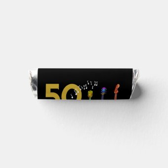 50 Rocks 50th Birthday Party Thank You Hershey's Miniatures | Zazzle