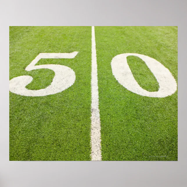 50 Yard Line Poster | Zazzle