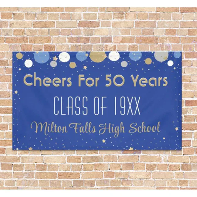 50 Year Celebration Class Reunion Banner | Zazzle