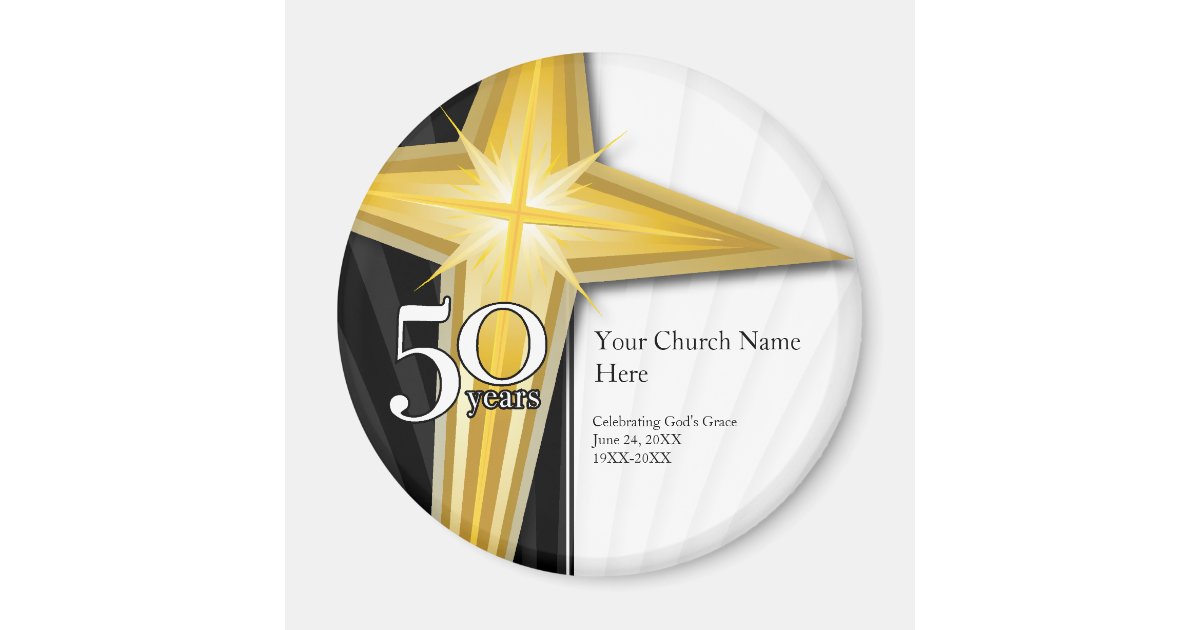 50 Year Church Anniversary Magnet | Zazzle