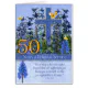 50 Years of Religious Service Larkspur Scripture Cards | Zazzle