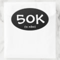 50K (31 miles) Sticker | Zazzle