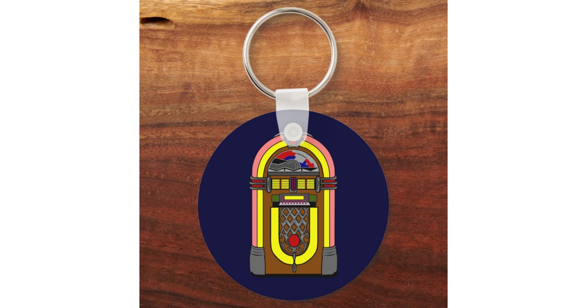 '50s Jukebox Keychain | Zazzle