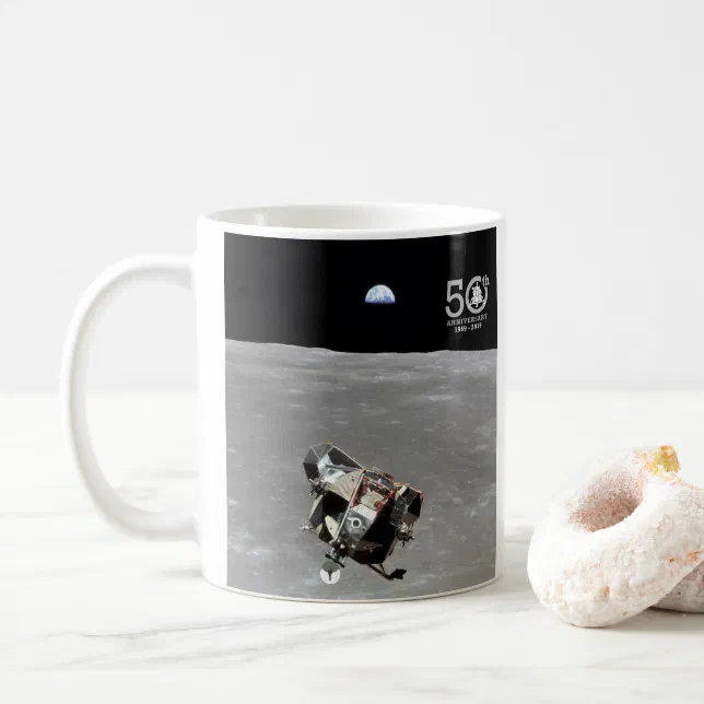 50th Anniversary, Apollo 11 Mission Moon Landing: Coffee Mug | Zazzle
