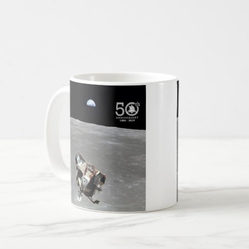 50th Anniversary, Apollo 11 Mission Moon Landing: Coffee Mug | Zazzle