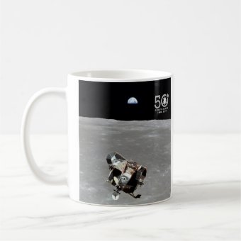 50th Anniversary, Apollo 11 Mission Moon Landing: Coffee Mug | Zazzle