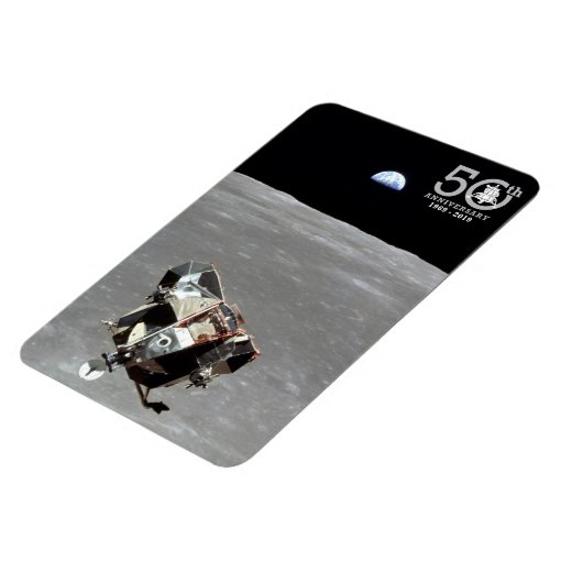 50th Anniversary Apollo 11 Mission Moon Landing Magnet Zazzle