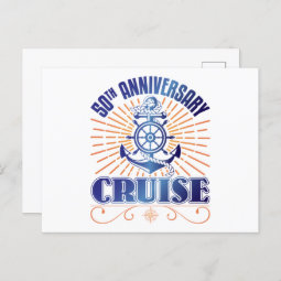50th Anniversary Cruise Postcard | Zazzle