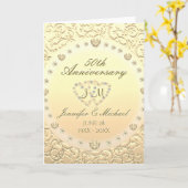 50th Anniversary Monogram Card | Zazzle