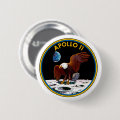 50th Anniversary Moon Landing, Apollo 11 insignia: Button | Zazzle