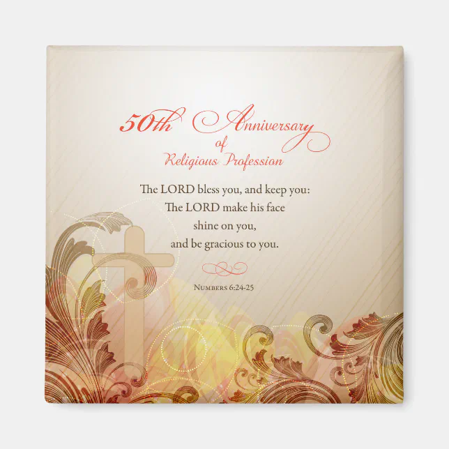 50th Anniversary of Religious Profession, Nun Magnet | Zazzle