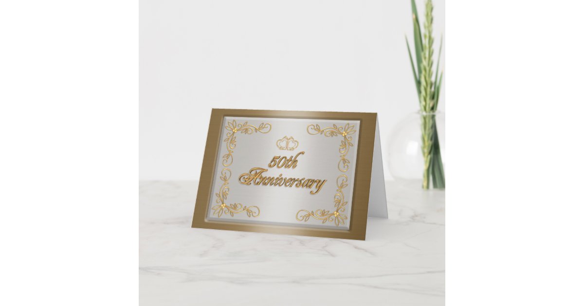 50th Anniversary Party Invitation Card Zazzle 50th-anniversary-party-invitation-card-zazzle