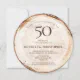 50th anniversary Rustic Wedding Tempate Invitation | Zazzle