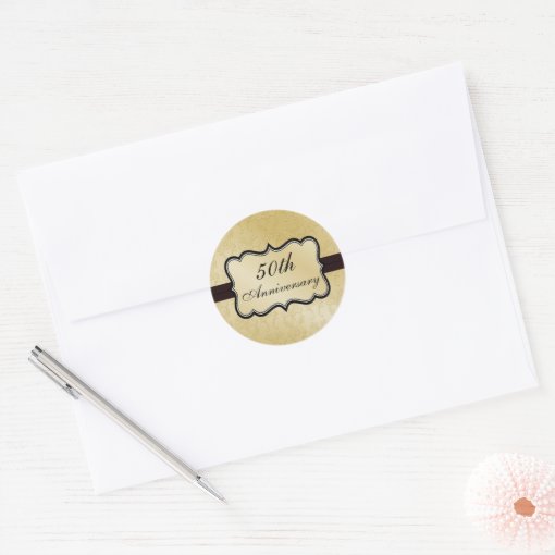 50th Anniversary Stickers | Zazzle