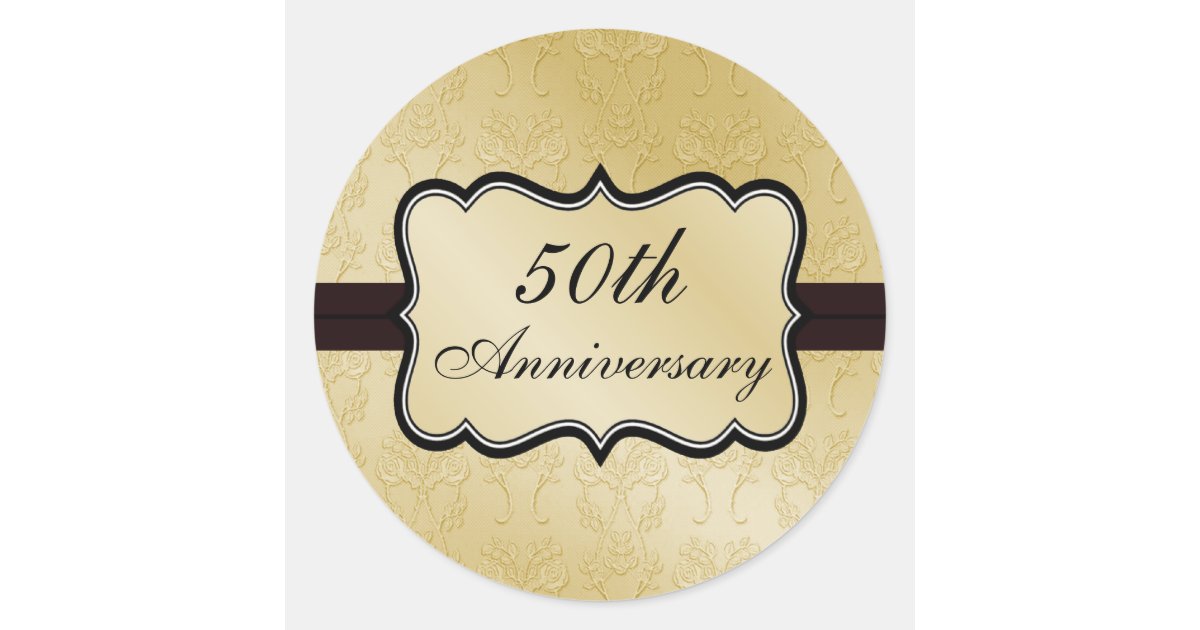 50th Anniversary Stickers | Zazzle