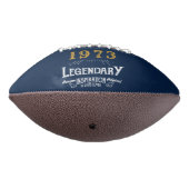 50th Birthday 1973 Monogram Legendary Football | Zazzle