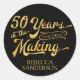 50th Birthday | 50 YEARS IN THE MAKING Classic Round Sticker | Zazzle