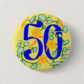 50th Birthday Buttons & Pins - Custom Button Pins | Zazzle