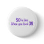 50th Birthday Button | Zazzle