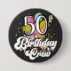 50th Birthday Crew 50 Party Crew Round Button | Zazzle