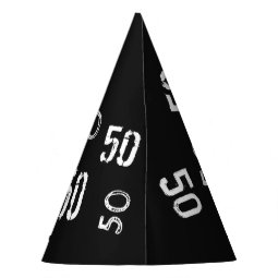 50th Birthday Custom Paper Party Hat | Zazzle