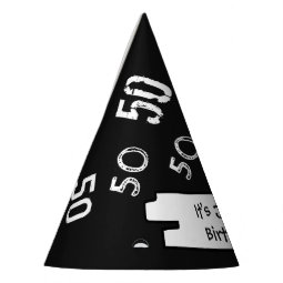 50th Birthday Custom Paper Party Hat | Zazzle