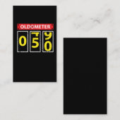 50th Birthday Gift 50 Years Oldometer Business Card | Zazzle