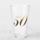 50th Birthday Golden Wedding Anniversary Glass | Zazzle