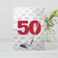 50th Birthday Golf Theme Party Invitation | Zazzle