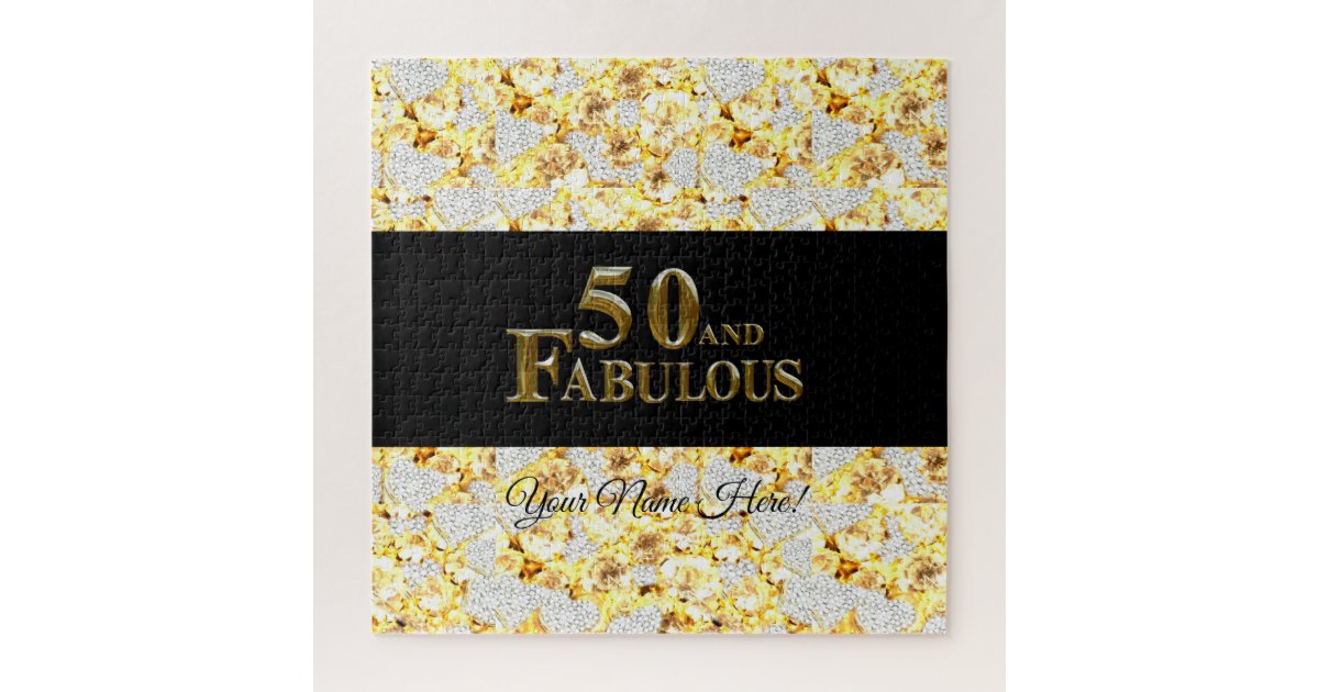 50th Birthday Jigsaw Puzzle | Zazzle